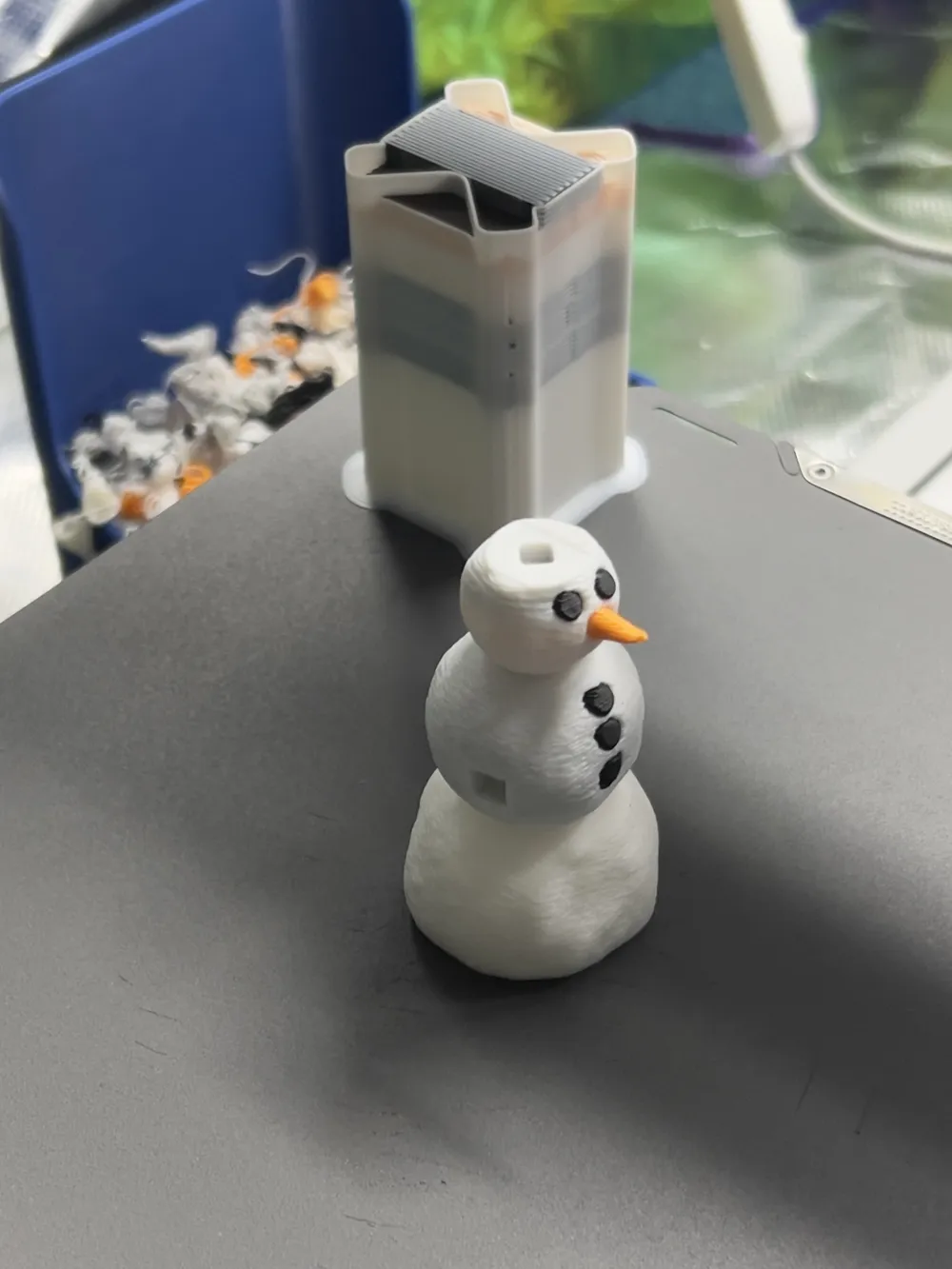 Monitor Buddy - Snowman - Free 3D Print Model - MakerWorld