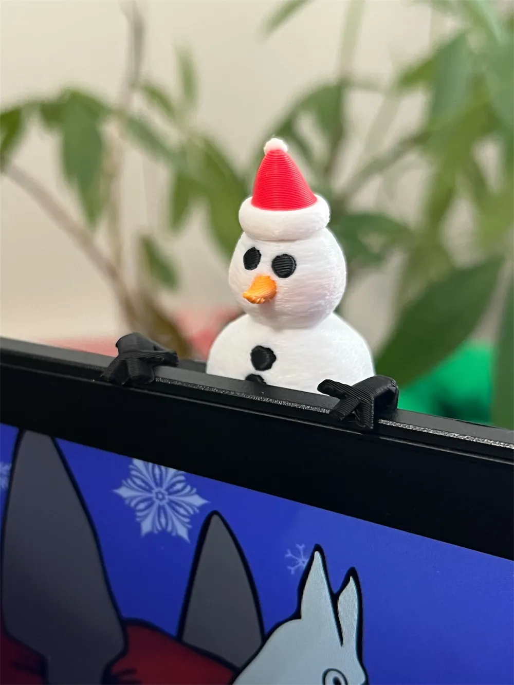 Monitor Buddy - Snowman - Free 3D Print Model - MakerWorld