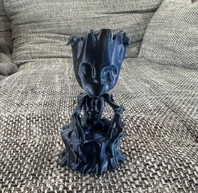 Cute sitting Groot by 3DcrabiMakerWorld: Download Free 3D Models