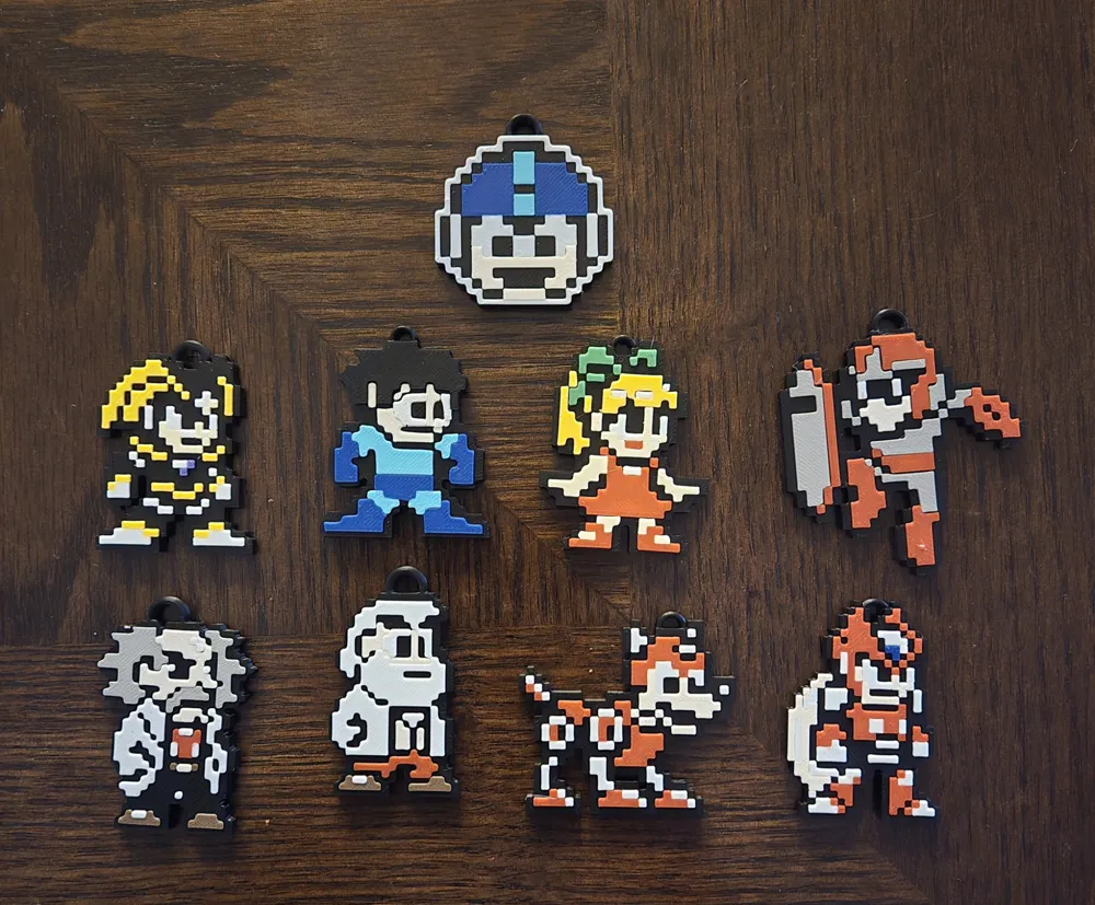 Megaman Keychain Pack by Cosmic Prints MakerWorld: Download Free 3D Models