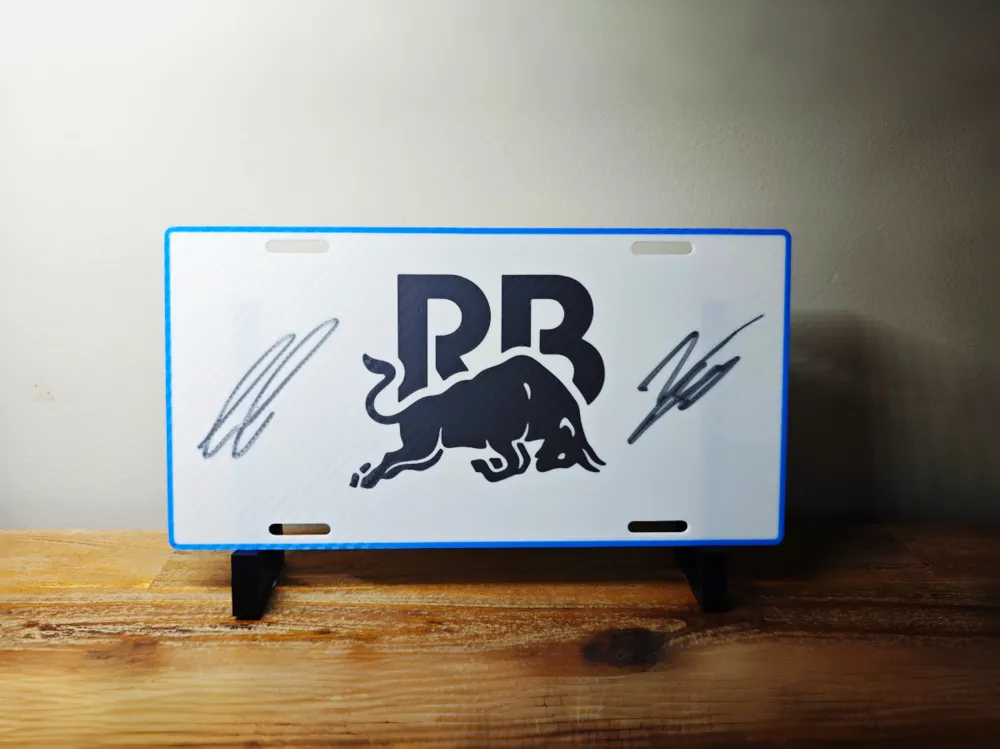 F1 Team Licence Plate - Racing Bulls - Free 3D Print Model - MakerWorld