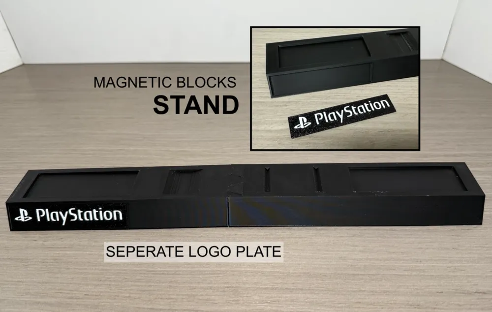Playstation Magnetic Blocks Stand - Logo Plate Remixed by Jrosen73 ...