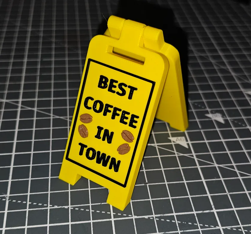 Best Coffee in Town - Floor sign design by BC Designs - MakerWorld