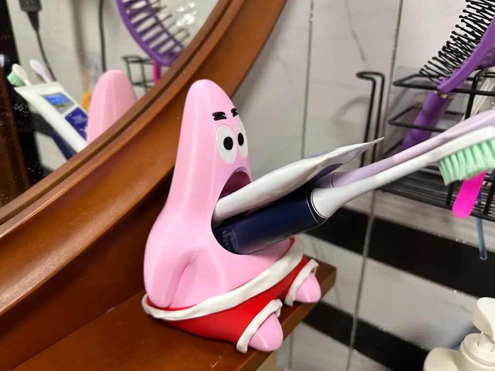 Patrick Star | NO AMS/Supports | Toothbrush Holder/Pen Holder | Patrick ...
