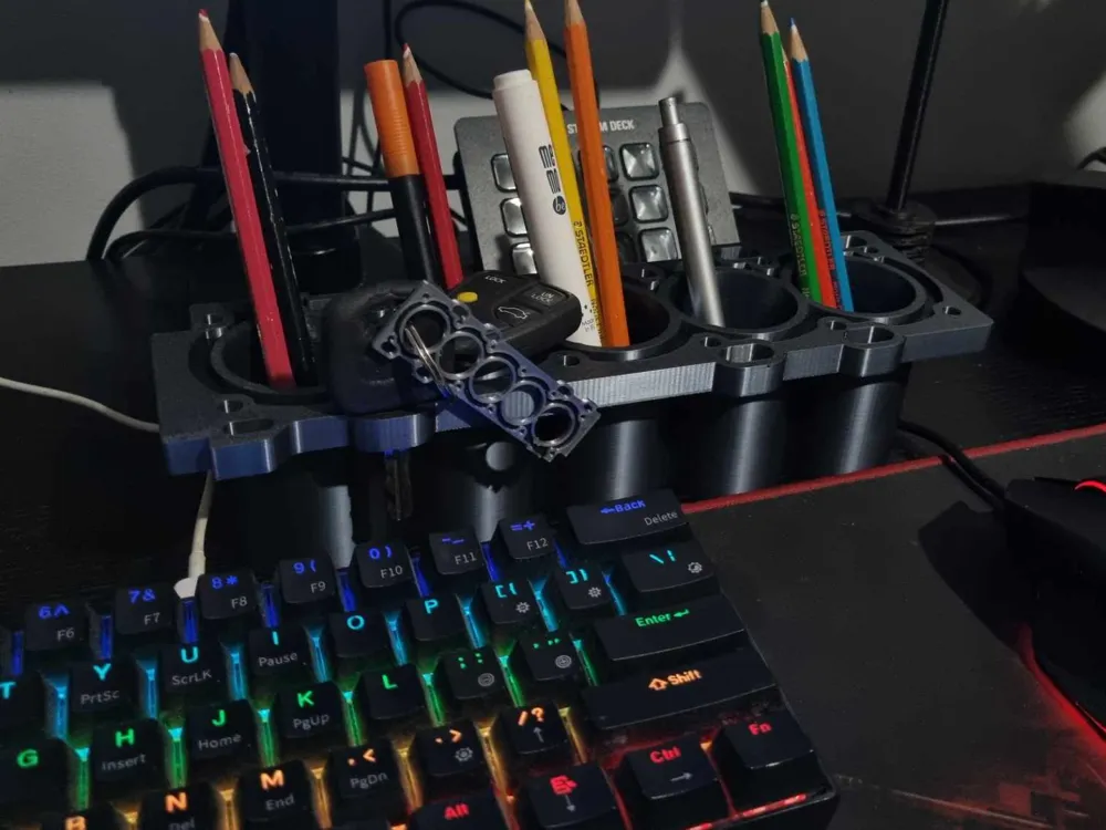 Engine desk organiser in line 5 turbo B5234T3 by ZECIORTECH - MakerWorld