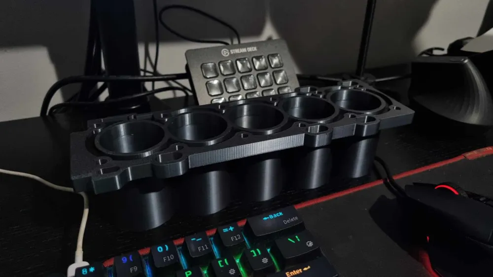 Engine desk organiser in line 5 turbo B5234T3 by ZECIORTECH - MakerWorld