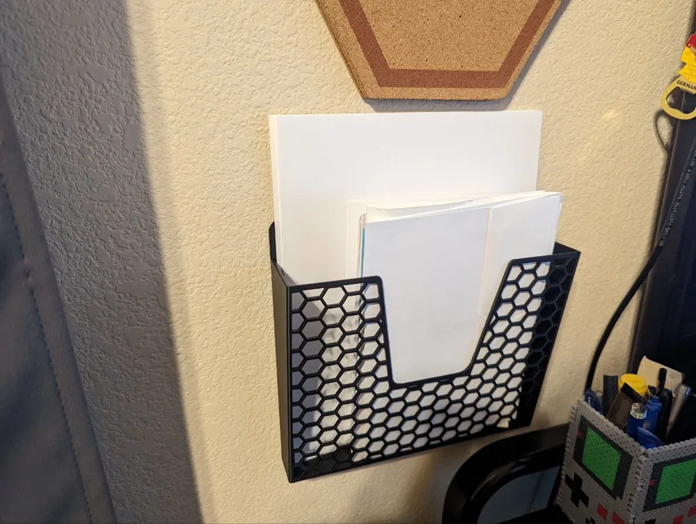 Mail and Paper Holder Wall Mount Angle Inbox by Cable MakerWorld ...