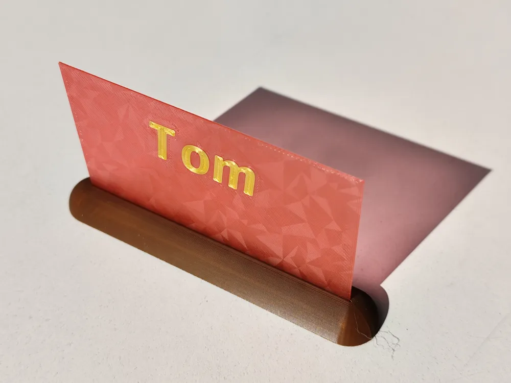 Name Tag with Base by Raphaelz MakerWorld: Download Free 3D Models