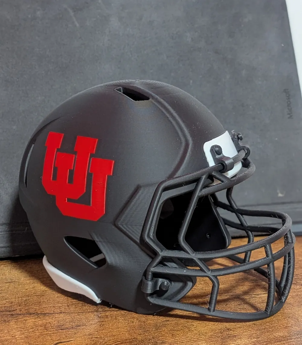 Mini Utah Utes Football Helmet - Free 3D Print Model - MakerWorld