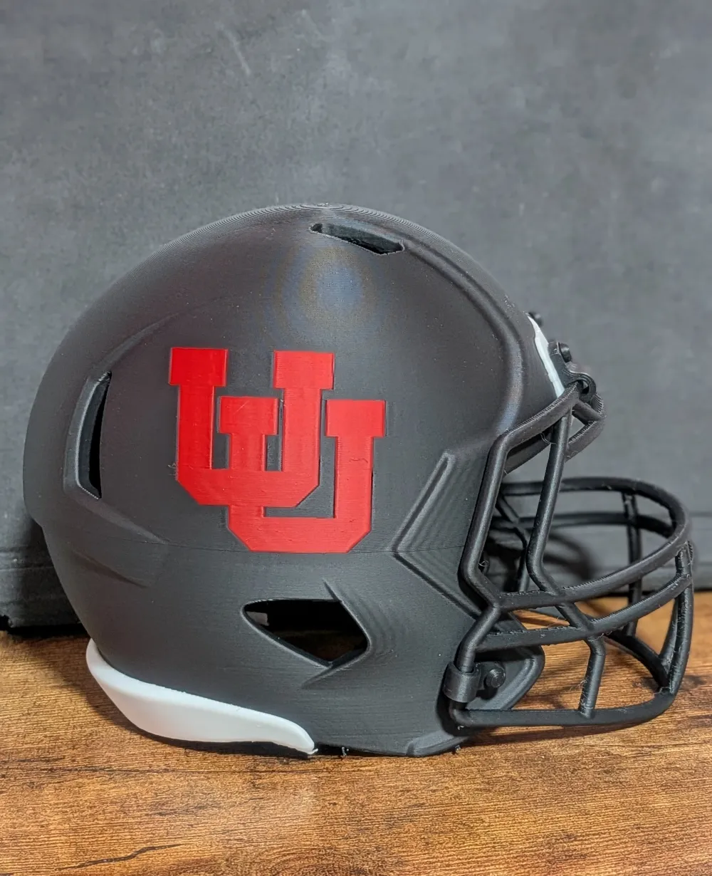 Mini Utah Utes Football Helmet - Free 3D Print Model - MakerWorld