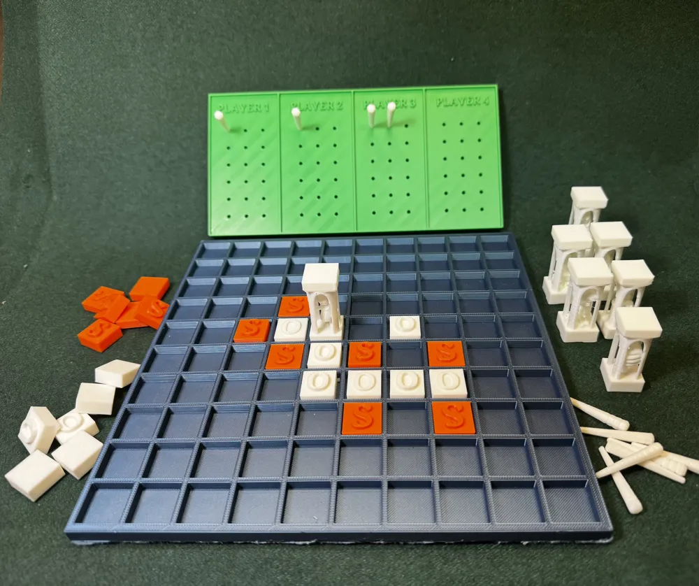 Sausage, Onions & Sardines (SOS): #1 ~ Board Game - Free 3D Print Model ...