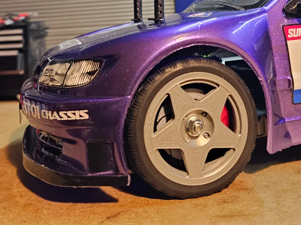 1:10 Compomotive M05 style RC wheel, 0mm offset - Free 3D Print Model ...