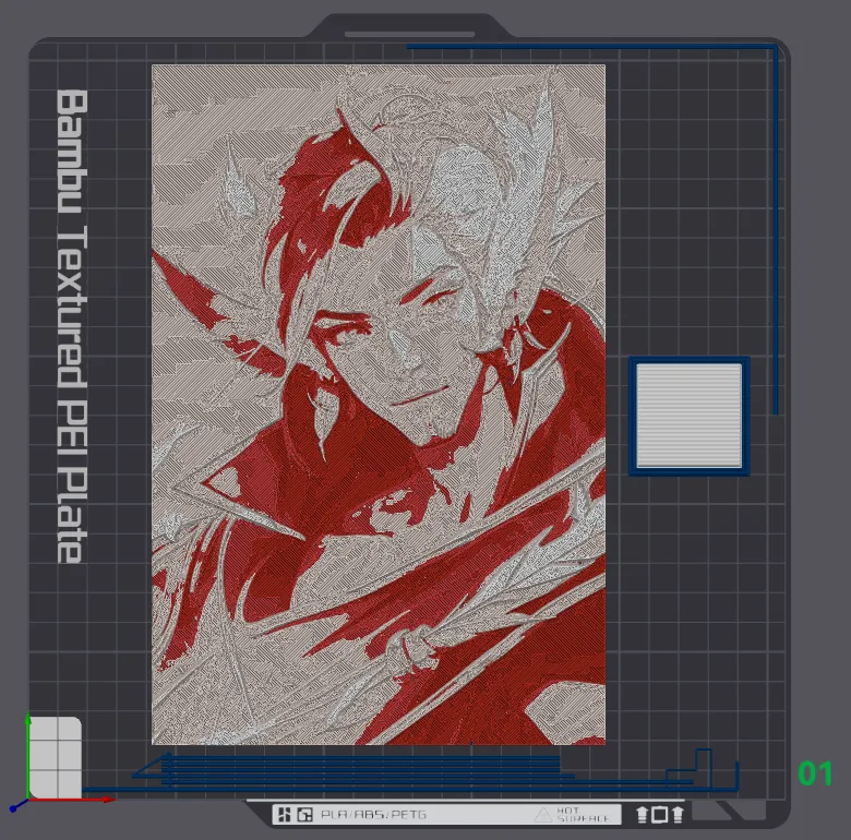 Rakan HueForge - League of Legends by Hue Art Print - MakerWorld