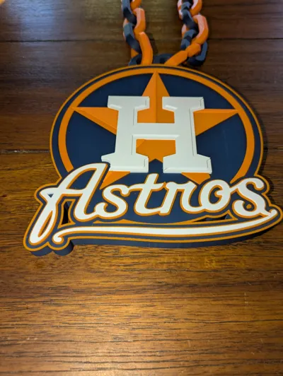 Houston Astros custom logo oversized chain by Happy Day Fun Merch ...