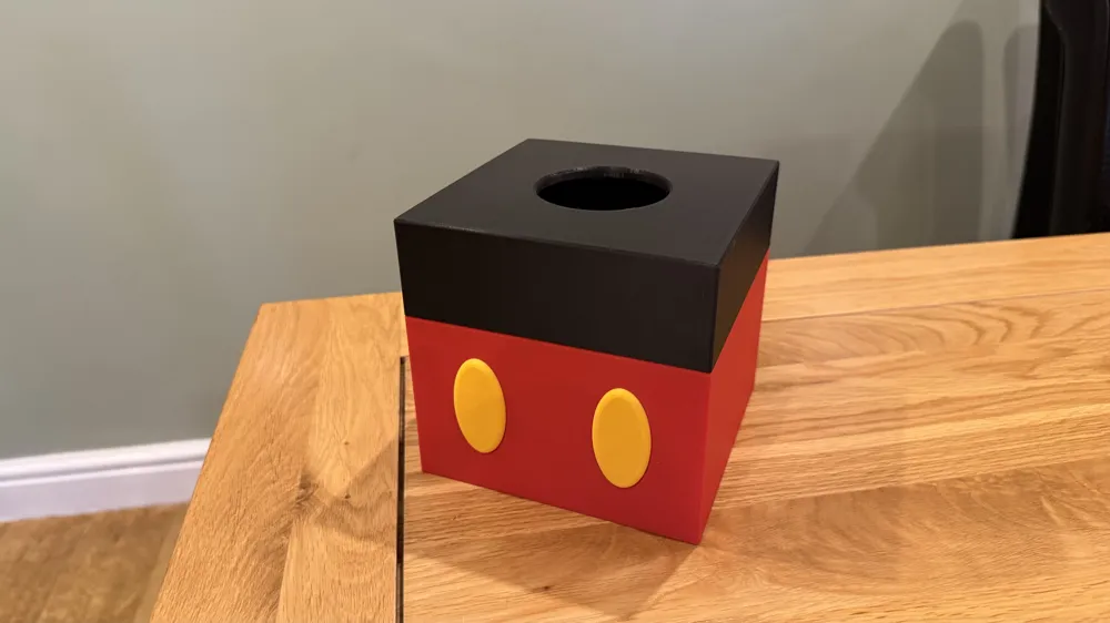 Mickey Mouse Tissue Box - Free 3D Print Model - MakerWorld