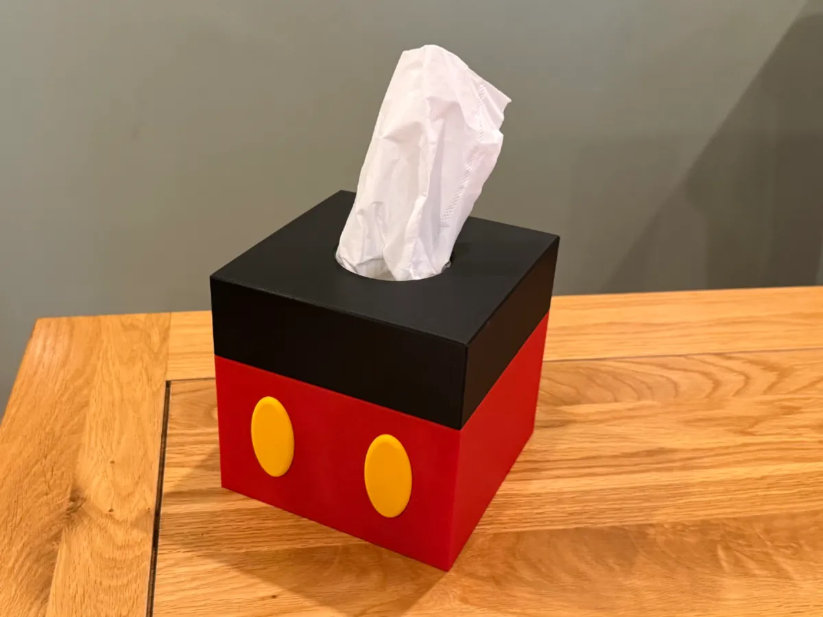 Mickey Mouse Tissue Box by Dave Wilson MakerWorld: Download Free 3D Models