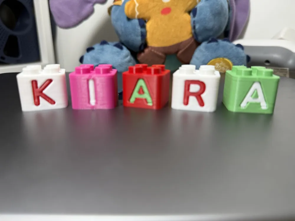 Personalized Square Name Blocks - Free 3D Print Model - MakerWorld