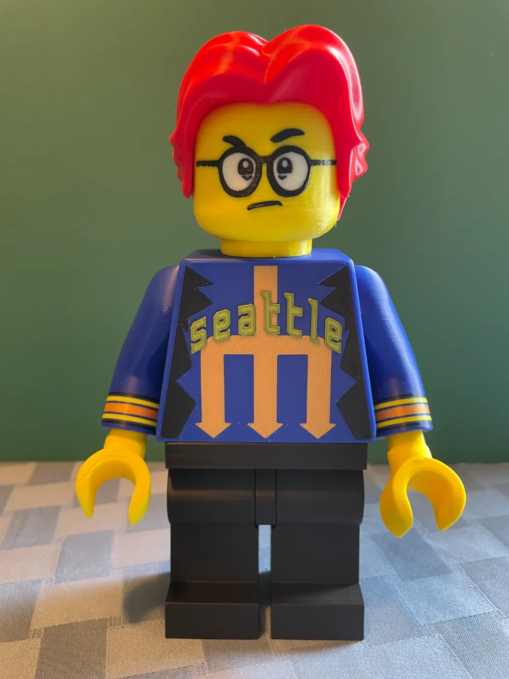 MLB Seattle Mariners Fan 2 Big Brick Figure (6:1) by robert3433 ...