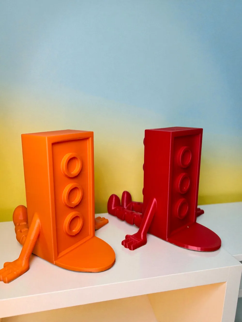 Brick Buddy Bookends - Free 3D Print Model - MakerWorld