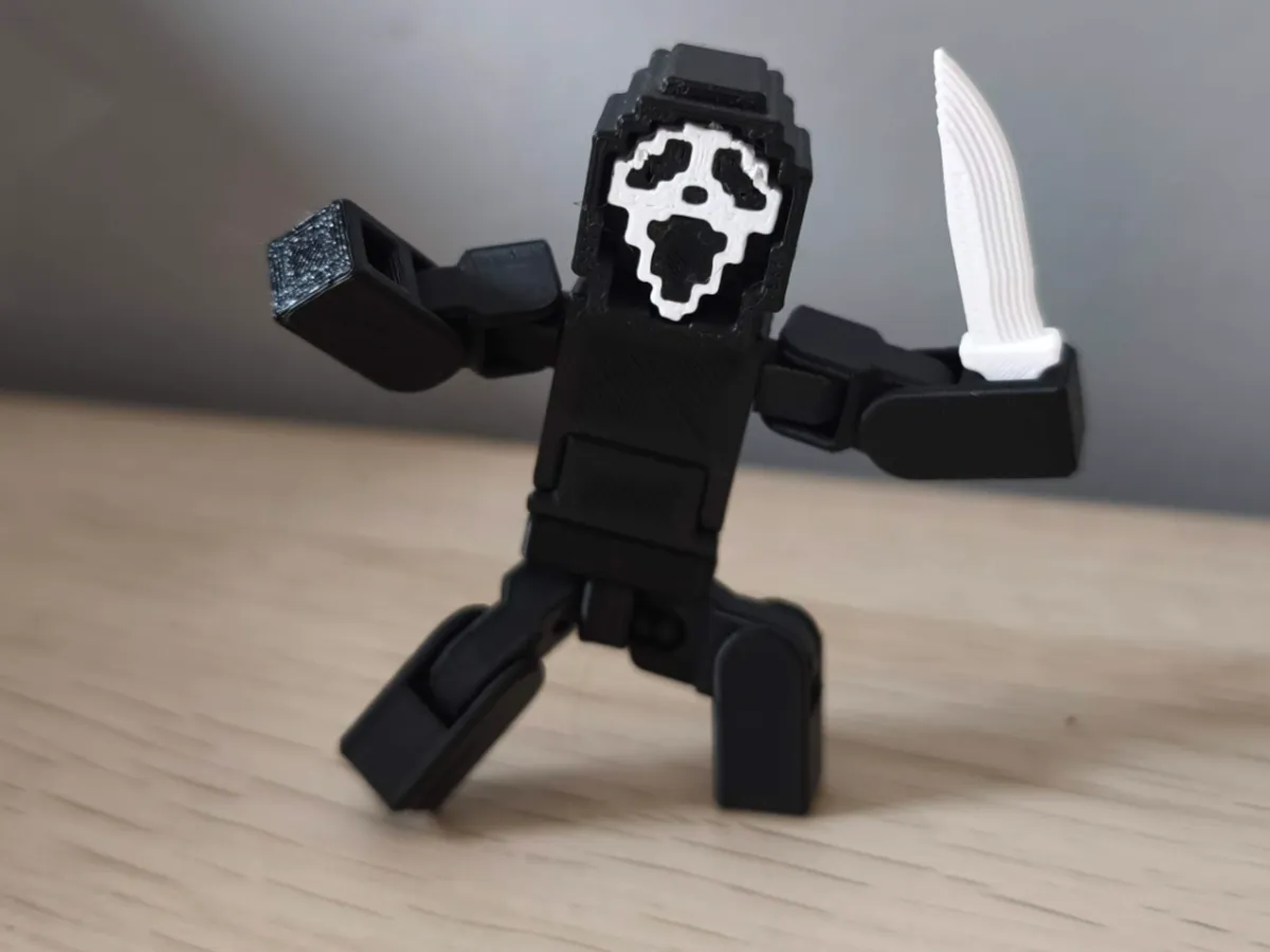 Scream Ghost Face Figure - Minecraft Style - Free 3D Print Model ...