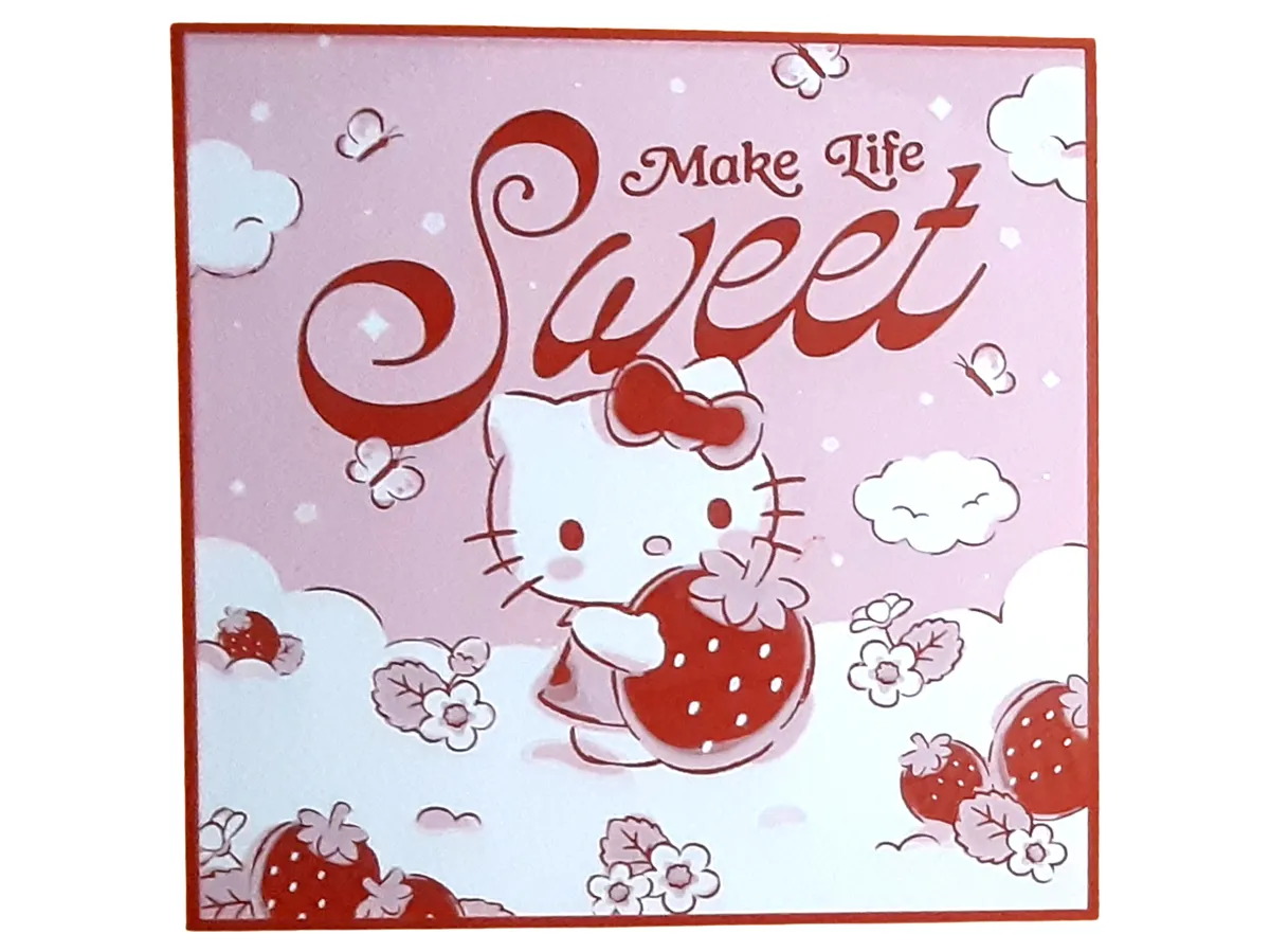 Hello Kitty Make Life Sweet Hueforge Strawberry - Free 3D Print Model ...