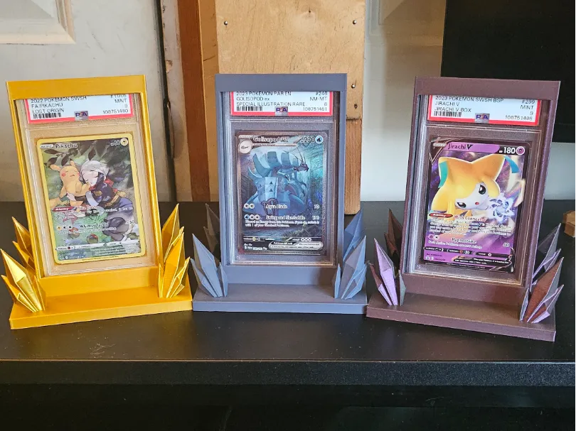 PSA Graded Card Display Stand Crystal by JibblyBat3DPrints MakerWorld ...
