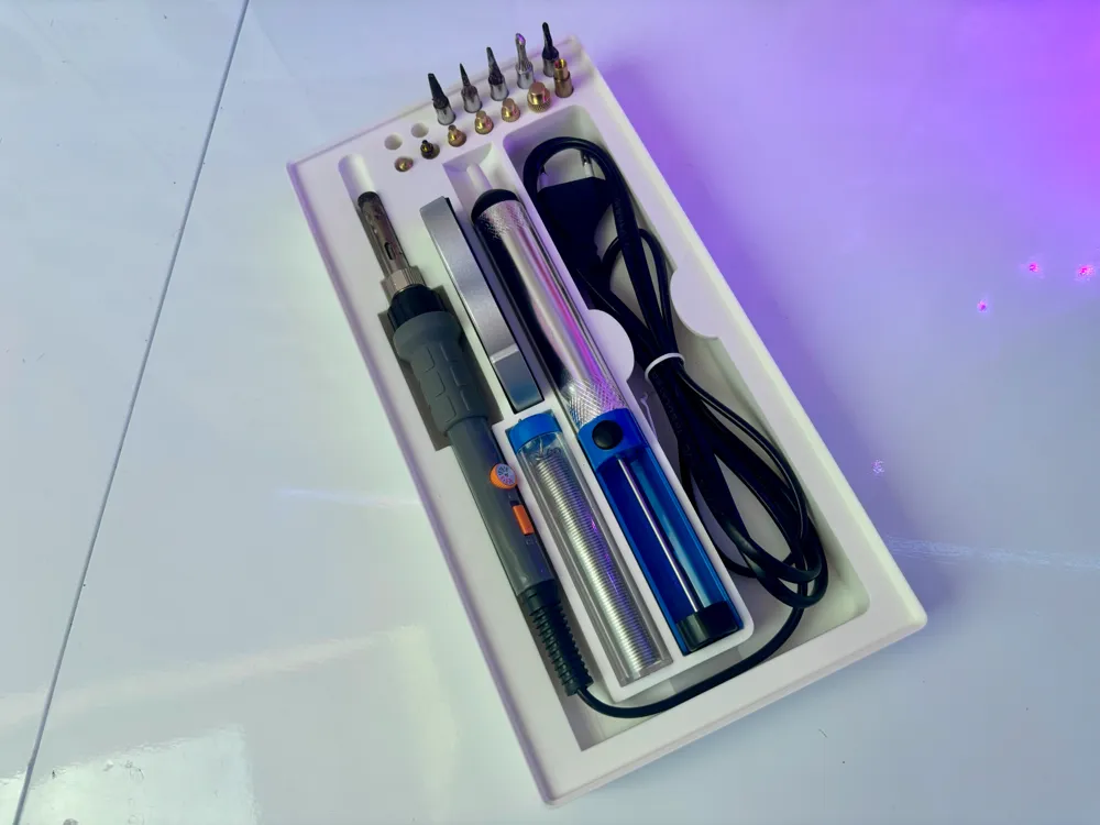 Gridfinity Soldering Iron Holder + Accessoires by nendocollector MakerWorld: Download Free 3D Models