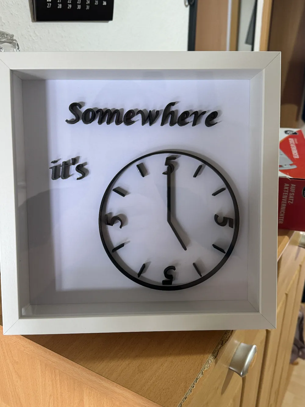 Wall Clock Joke by ybase305 - MakerWorld