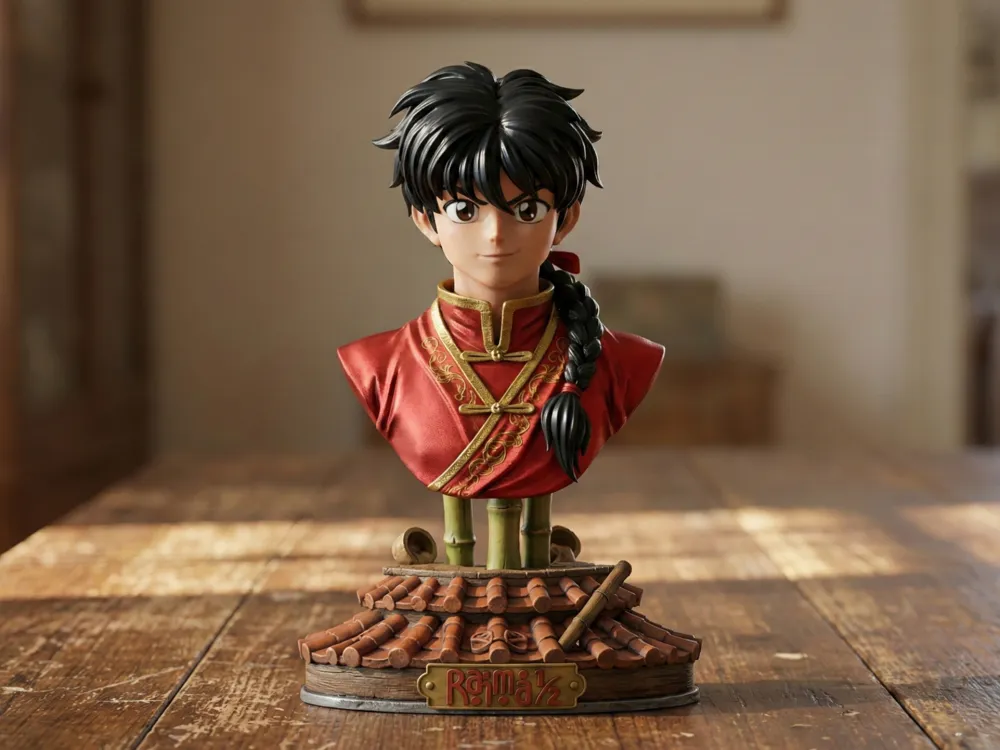 Ranma 1/2 Ranma Saotome fan art de chico - Modelo de impresión 3D ...