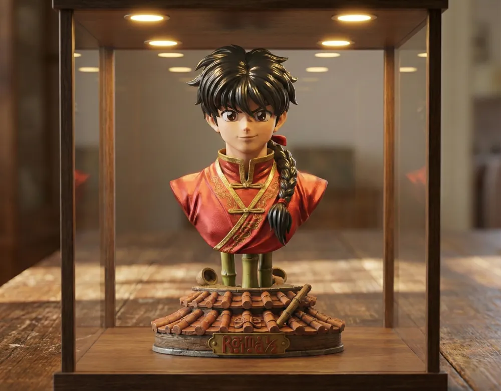 Ranma 1/2 Ranma Saotome fan art de chico - Modelo de impresión 3D ...