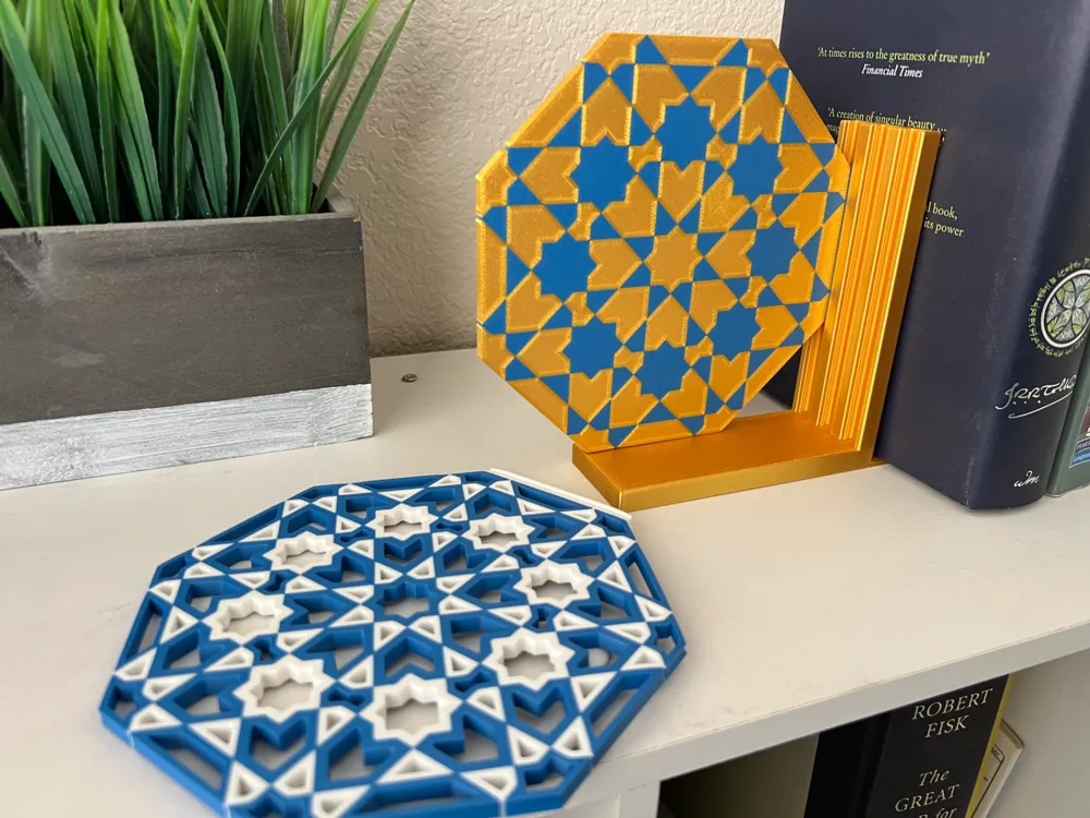Modular Bookend System with Two Included Inserts by TwinMoons - MakerWorld