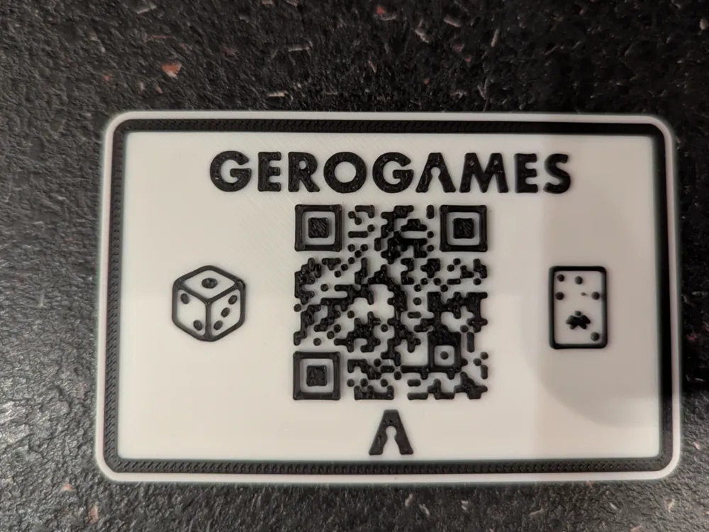 Business card (QR code)/Carte de visite (QR code) by The JJU34 - MakerWorld