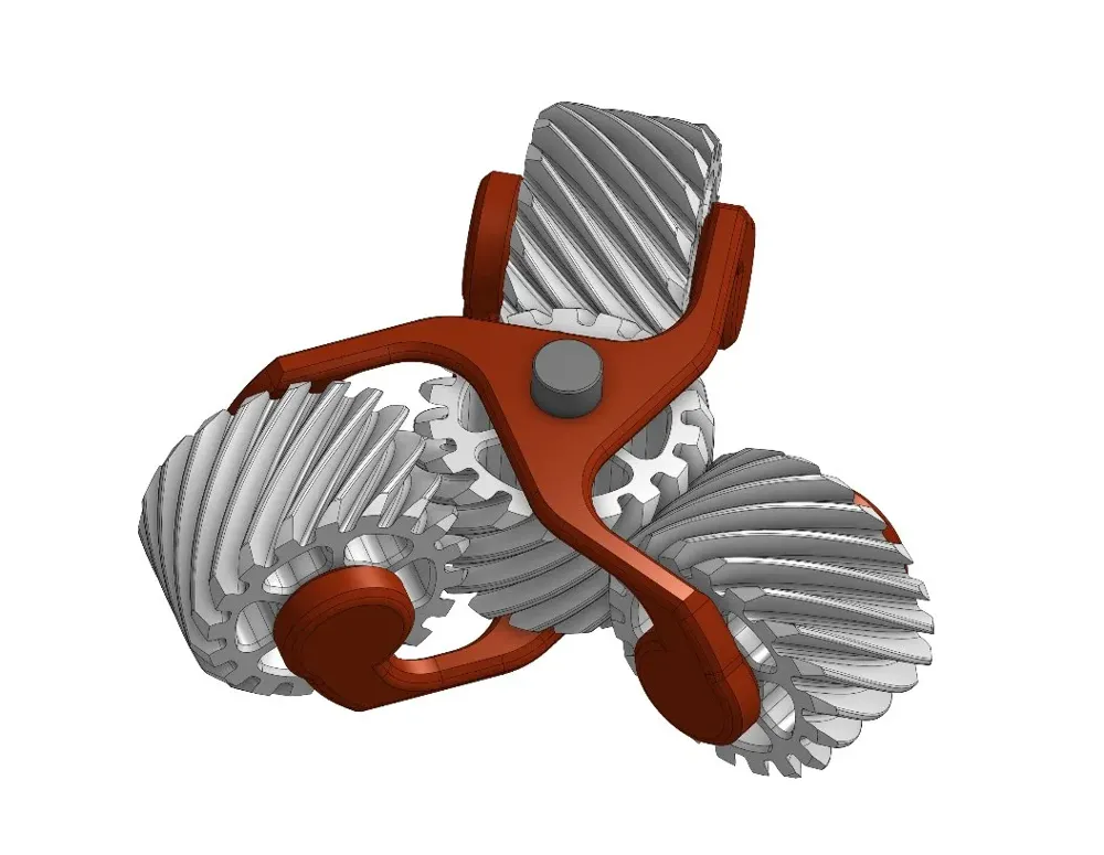 Tripple Gear Fidget Remixed by Lox-3D - MakerWorld