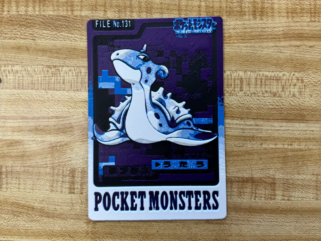 Lapras Display Card - Chroma Canvas - Free 3D Print Model - MakerWorld
