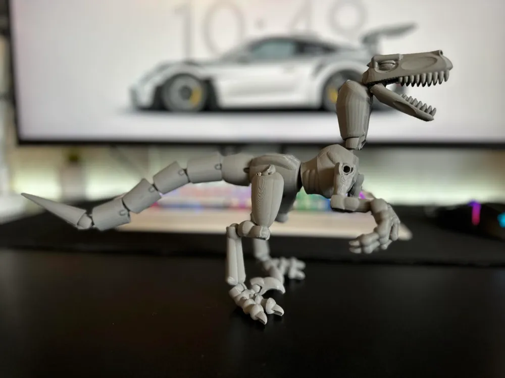 Articulated Dinosaur (modular) - Free 3D Print Model - MakerWorld