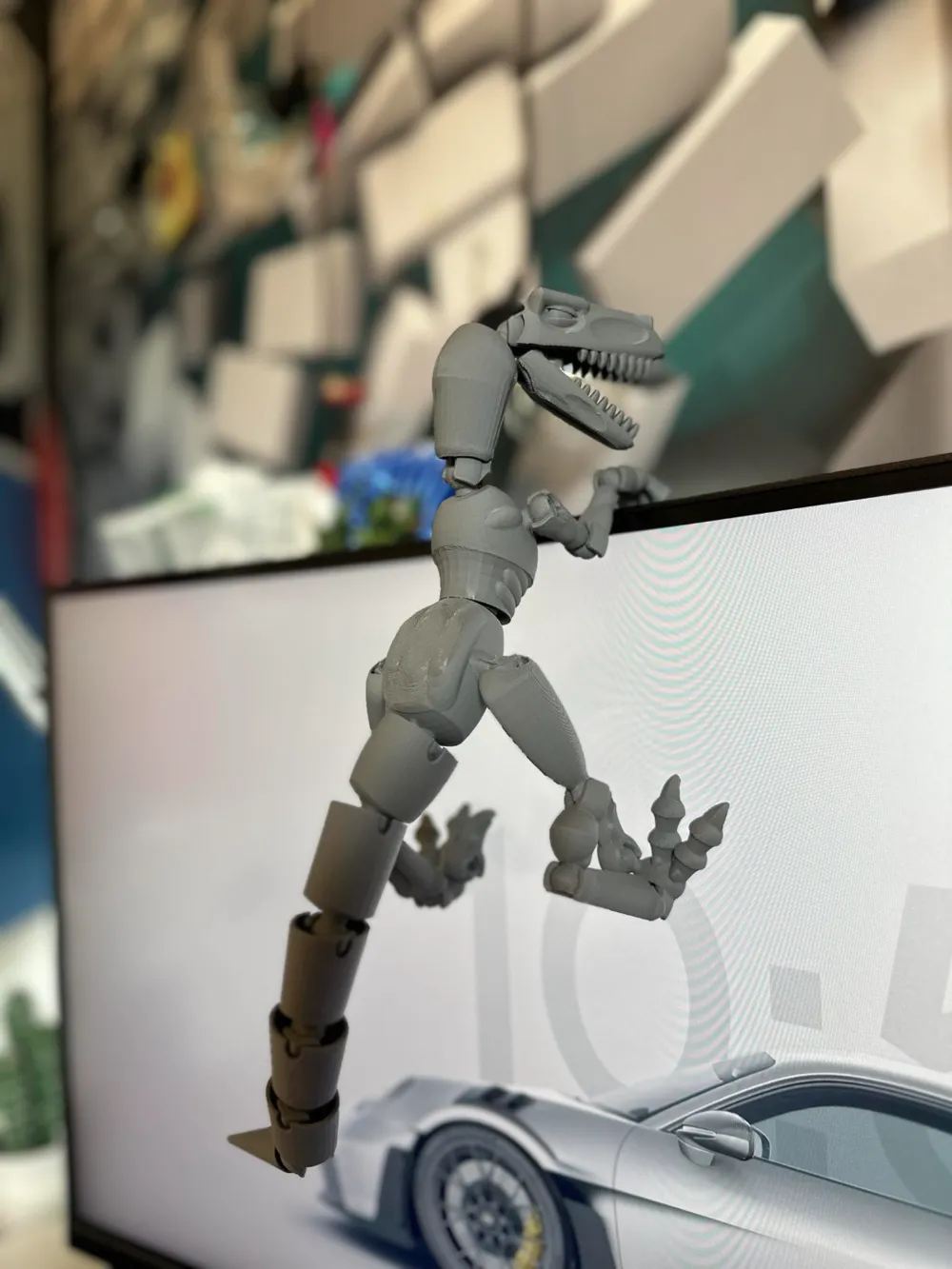 Articulated Dinosaur (modular) - Free 3D Print Model - MakerWorld