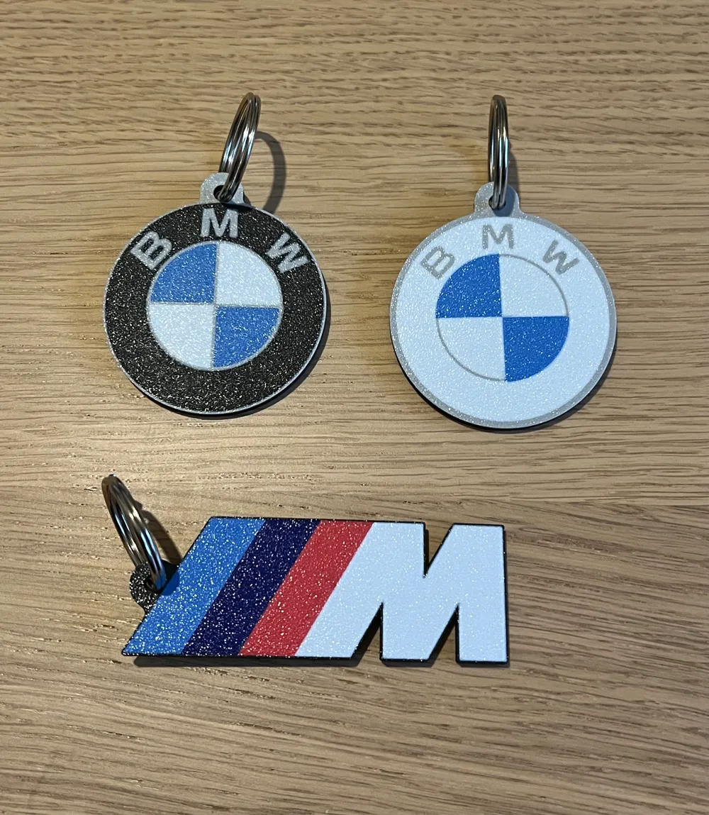 BMW (New and classic logo) keychain - M Motorsport keychain by 3Dingo ...