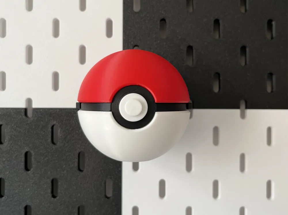 Pokeball Pegboard Display Stand Holder_Traceless_Hidden_Invisible ...