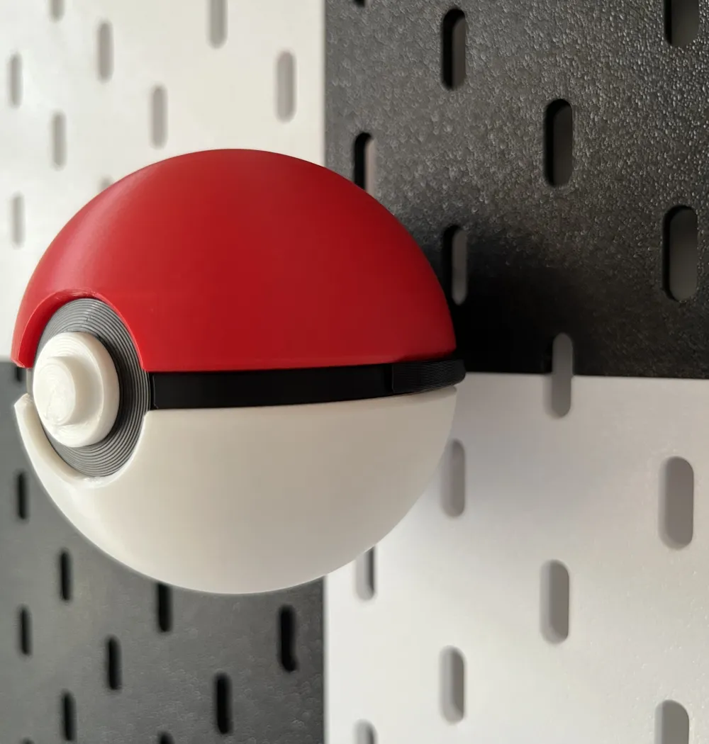 Pokeball Pegboard Display Stand Holder_Traceless_Hidden_Invisible ...