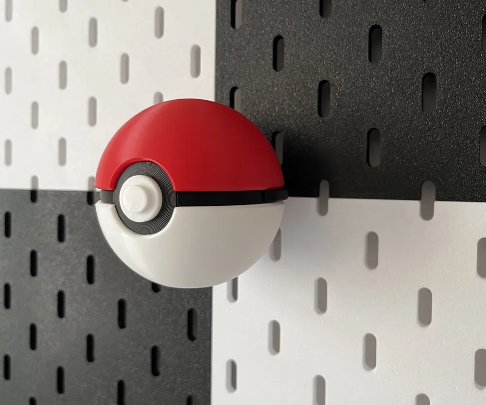Pokeball Pegboard Display Stand Holder_Traceless_Hidden_Invisible ...