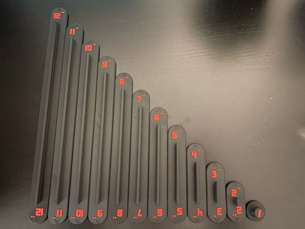 Measuring Sticks 1"-12" Board Games Warhamer 40k by CosmicCheese ...