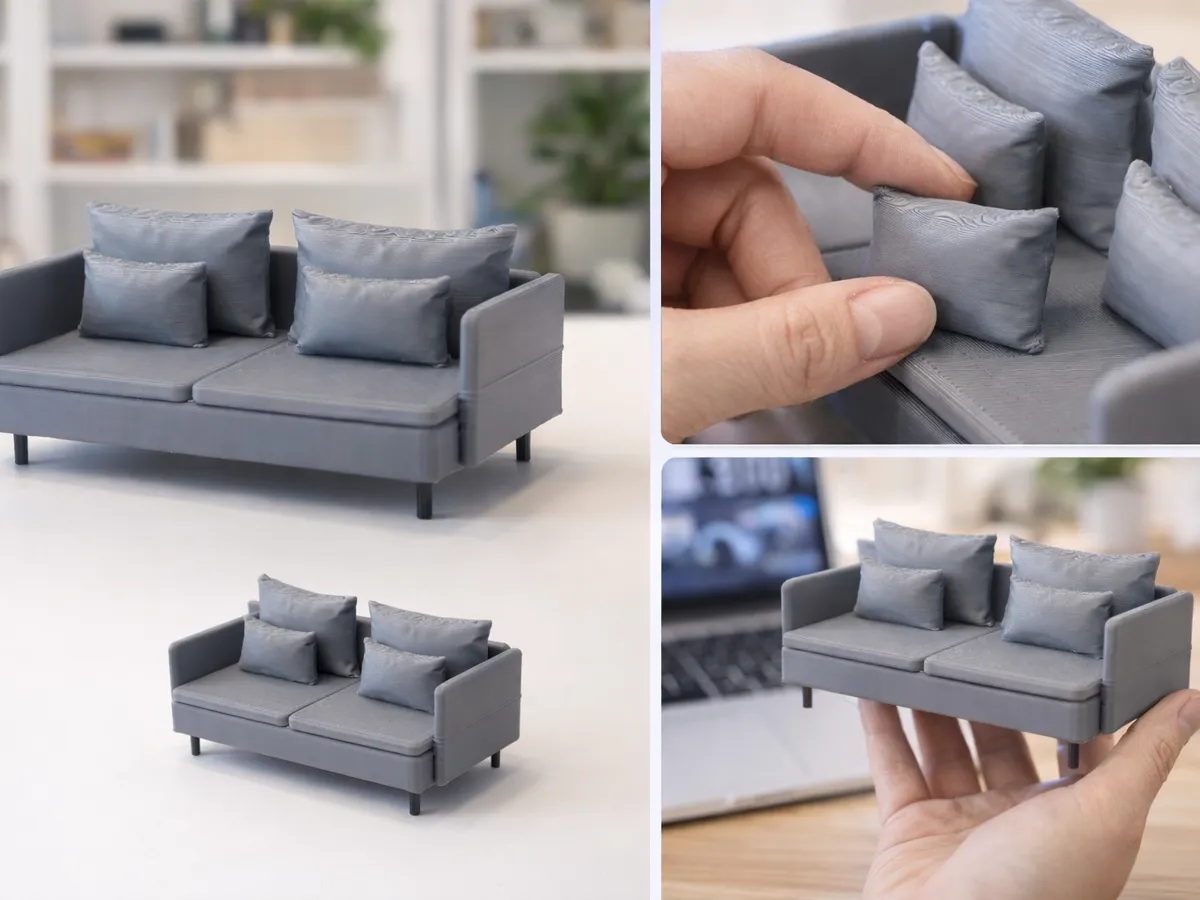 Mini sofa - IKEA SÖDERHAMN 1:24 - Free 3D Print Model - MakerWorld