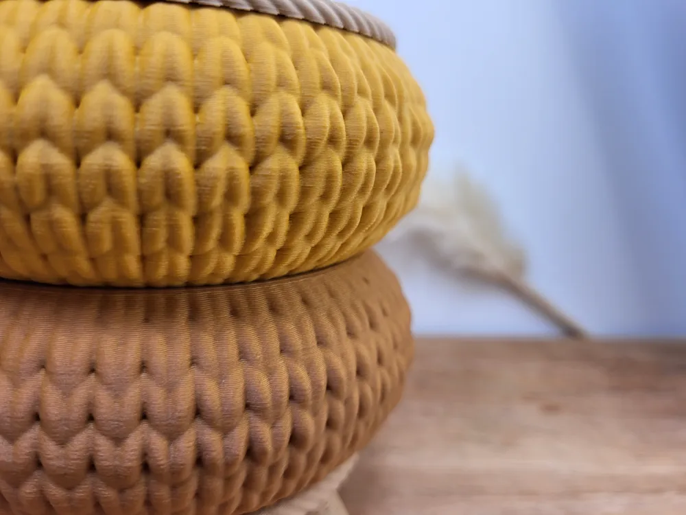 Jewelry Box Stackable Textile No1 by Art Design. 3D - MakerWorld