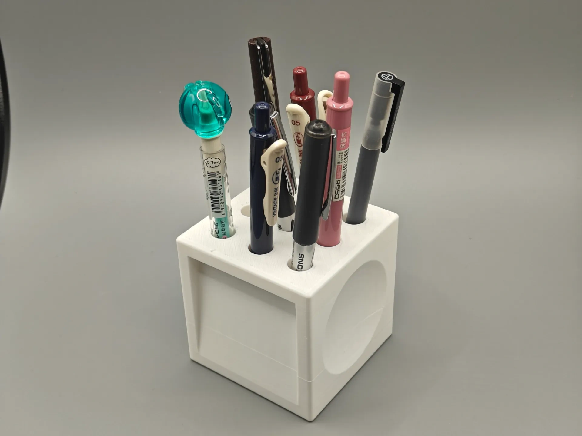 Modular Desktop Organizer Hexahedron Each side offers distinct storage ...