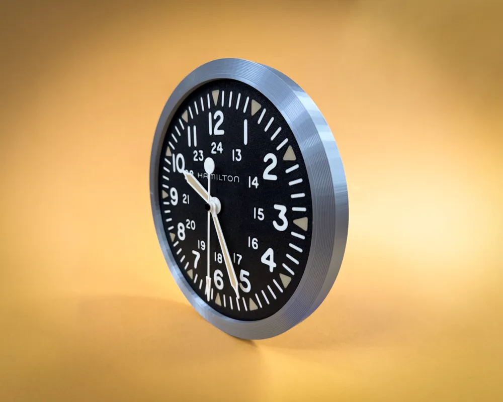 Hamilton Khaki Field Watch Clock - Free 3D Print Model - MakerWorld