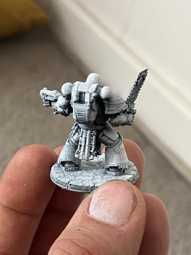 miniature war hammer chainsword by lagalerylab MakerWorld: Download ...