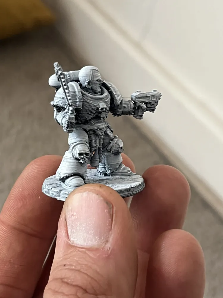 miniature war hammer chainsword by lagalerylab MakerWorld: Download ...