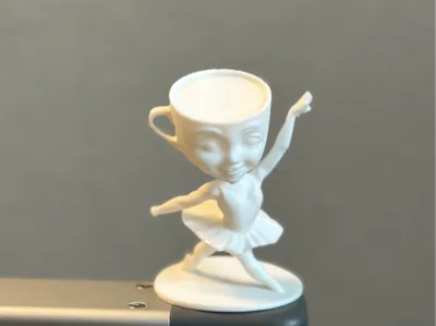 Ballerina Cappuccina Italian Brainrot by Bu3dMakerWorld: Download Free 3D Models