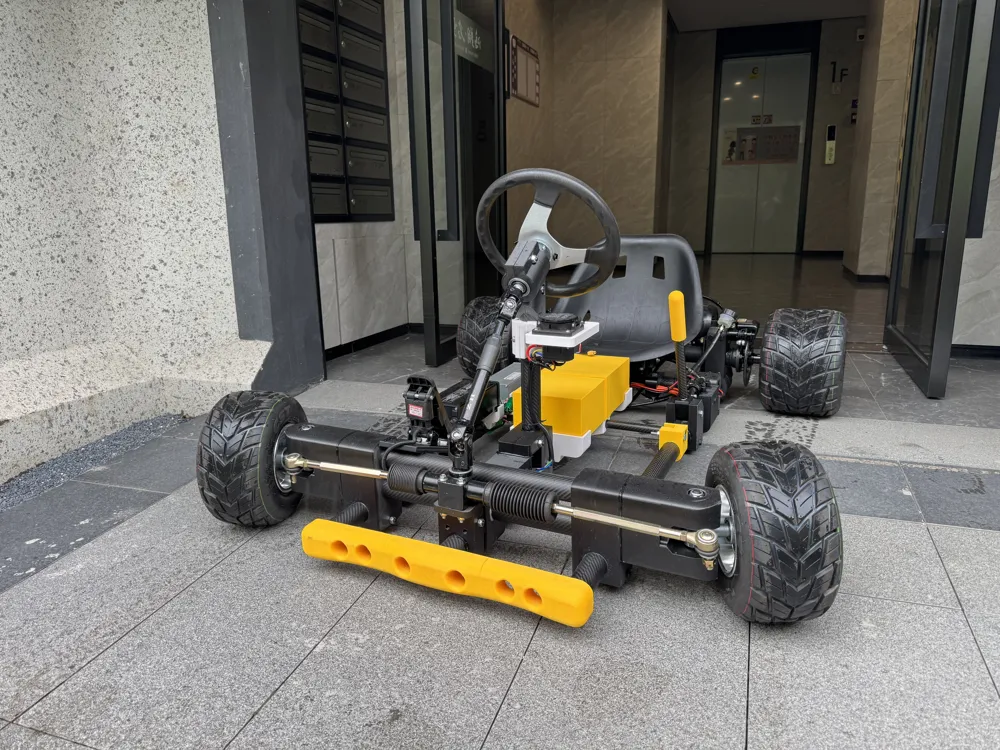 Go-Kart V1.1: Carbon Fiber Tubes and Nylon 3D-Printed Components - Free ...