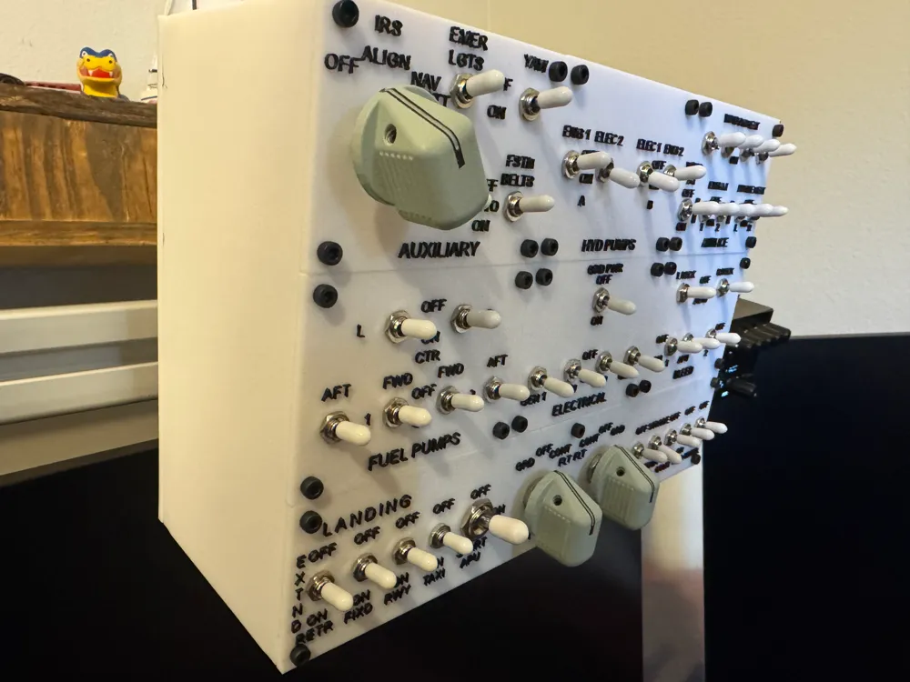 Compact Boeing 737 Overhead Panel - Free 3D Print Model - MakerWorld